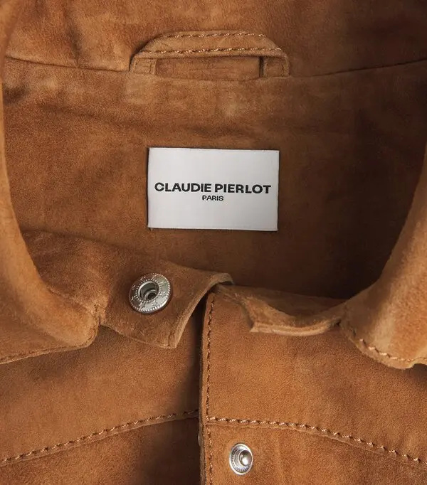 Claudie Pierlot Suede Shirt Jacket - Brown