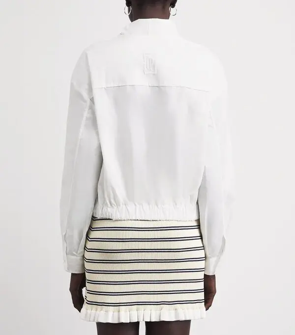 Claudie Pierlot Cotton Pussy-bow Blouse