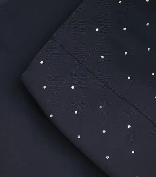 Maje Rhinestone-studded Trench Coat - Blue