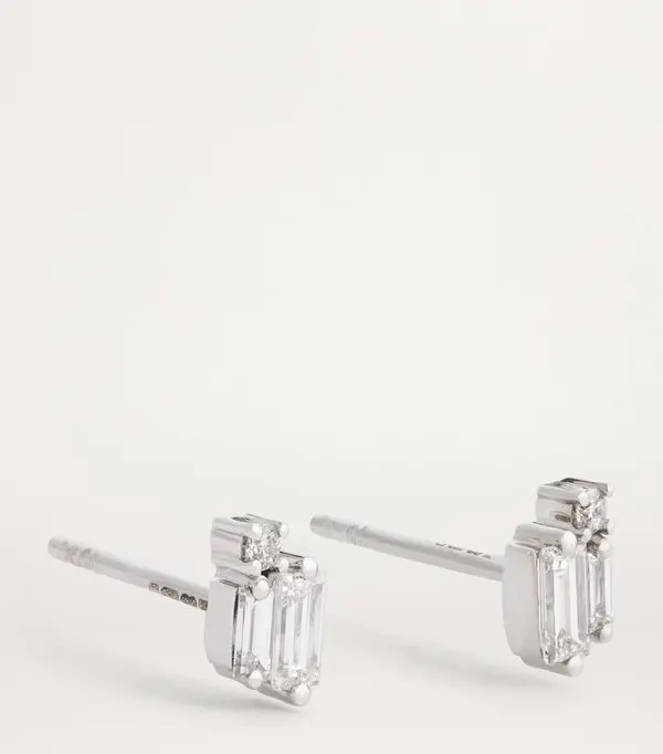 SUZANNE KALAN Gold And Diamond Bold Burst Stud Earrings
