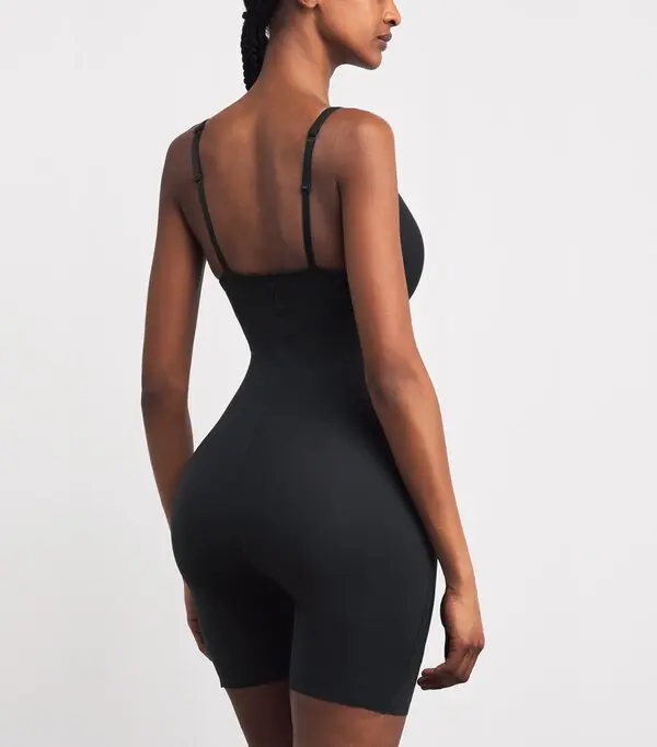 SKIMS Ultimate Padded Mid-thigh Bodysuit - Black