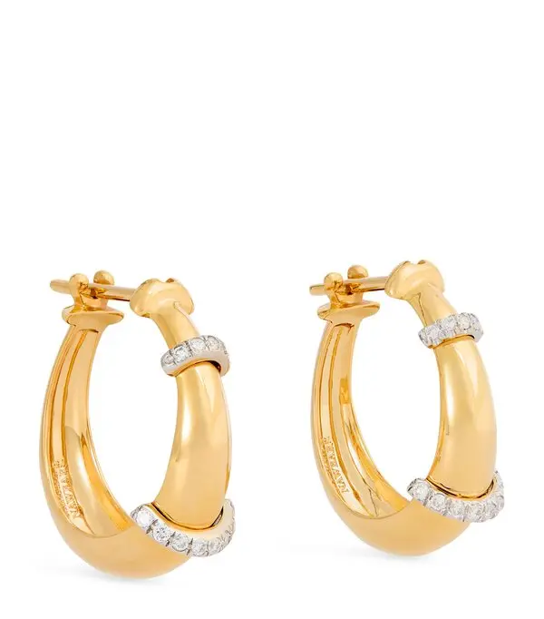 L'ATELIER NAWBAR Mixed And Diamond Buoy Lot N*91 Earrings - Gold