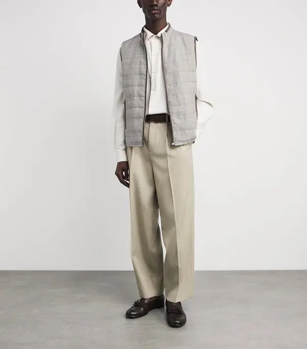 Corneliani Reversible Padded Gilet - Grey