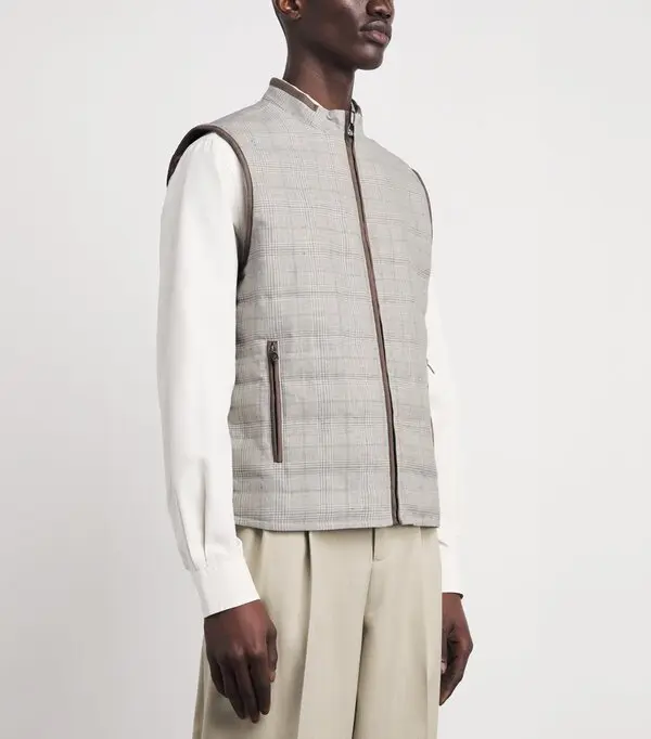 Corneliani Reversible Padded Gilet - Grey