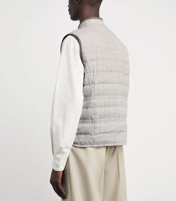 Corneliani Reversible Padded Gilet - Grey