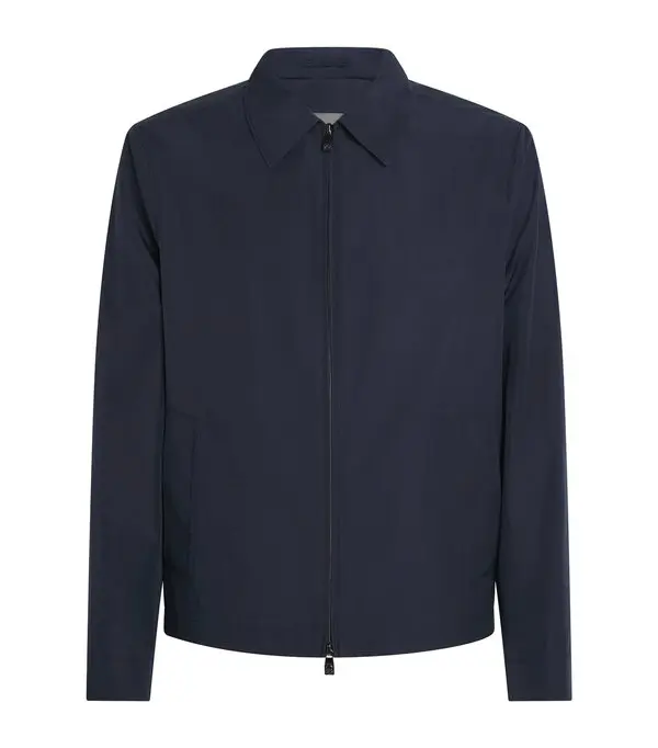 Corneliani Zip-up Jacket - Navy