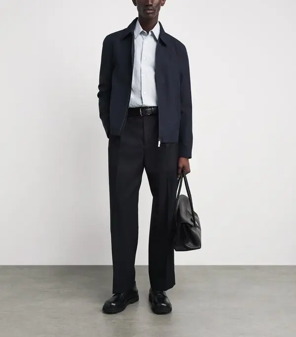 Corneliani Zip-up Jacket - Navy