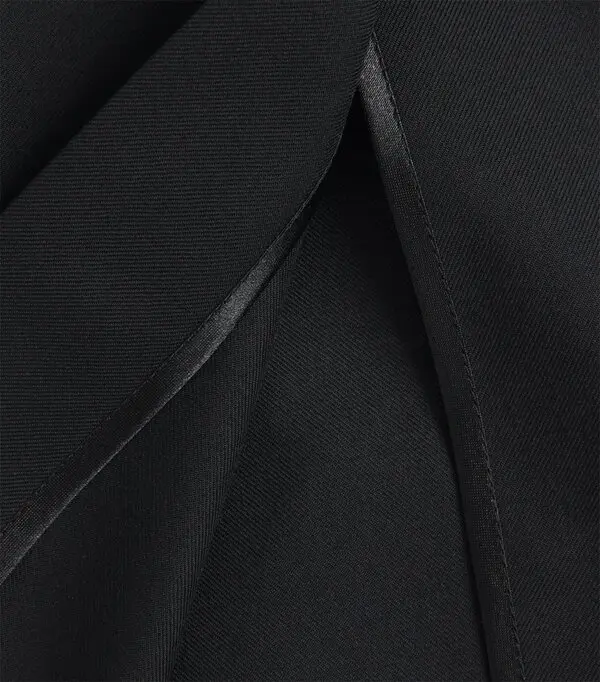 LAURA PITHARAS Wool Flared Suit Trousers