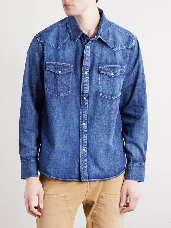 Visvim Denim Western Shirt - Blue