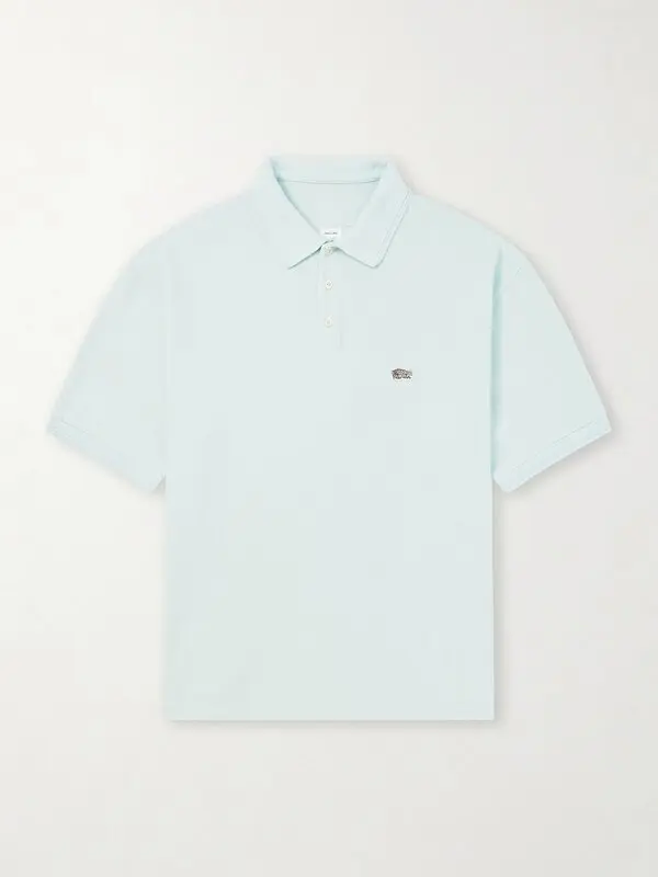 Visvim Mondo Logo-embroidered Cotton-piqué Polo Shirt