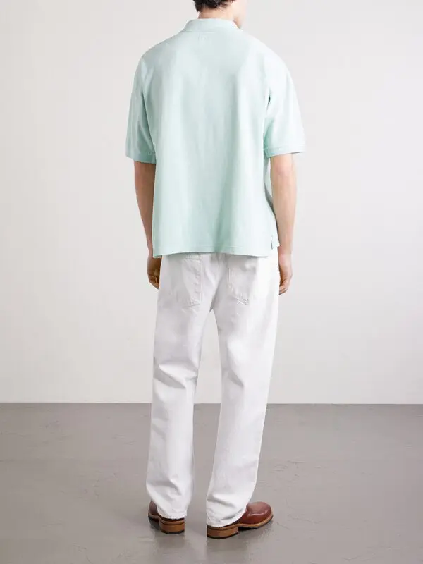 Visvim Mondo Logo-embroidered Cotton-piqué Polo Shirt