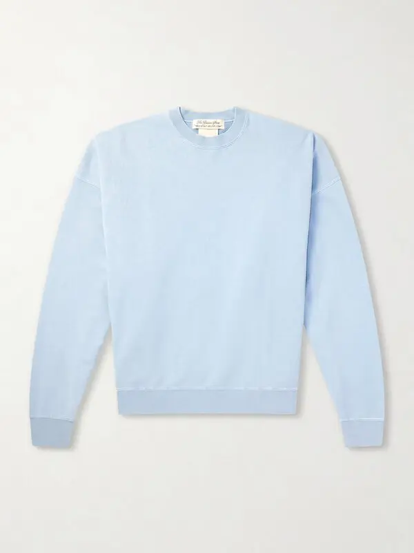 REMI RELIEF Cotton-jersey Sweatshirt - Blue