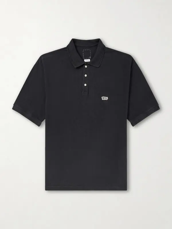 Visvim Mondo Logo-embroidered Cotton-piqué Polo Shirt