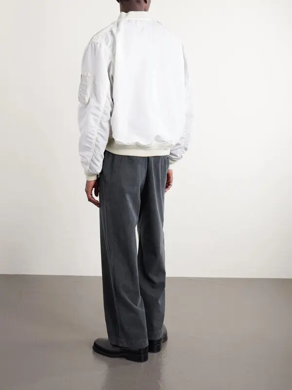 REMI RELIEF Straight-leg Cotton-twill Trousers