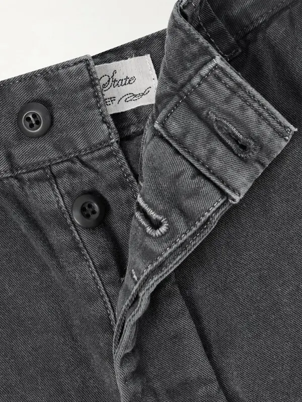 REMI RELIEF Straight-leg Cotton-twill Trousers