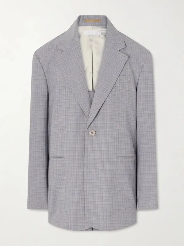 Our Legacy Industry Checked Grain De Poudre Blazer