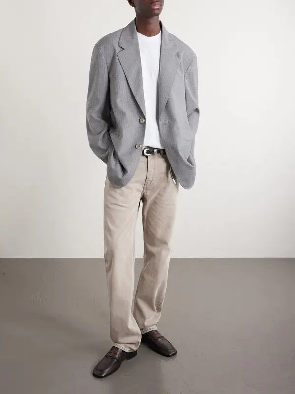 Our Legacy Industry Checked Grain De Poudre Blazer