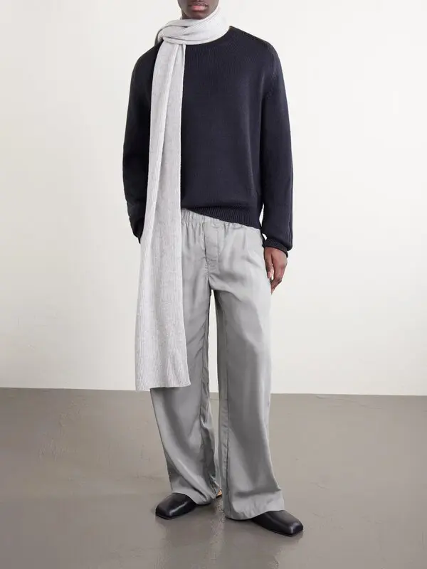 Our Legacy Leisure Straight-leg Pleated Trousers - Gray