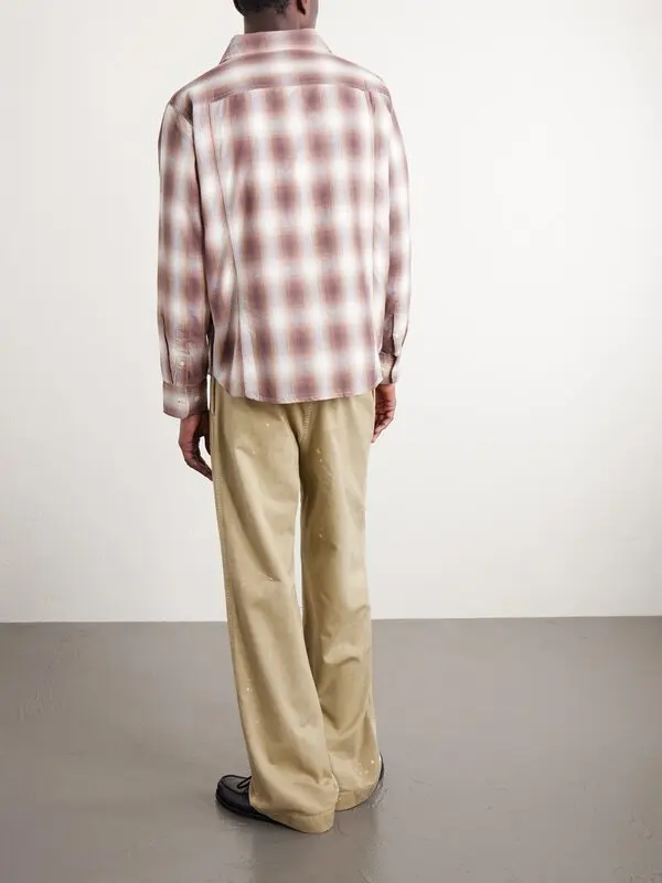 CORRIDOR Driftwood Checked Cotton Shirt