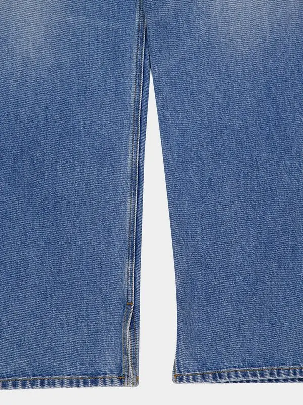 Gucci Light Wash Denim Pant With Label