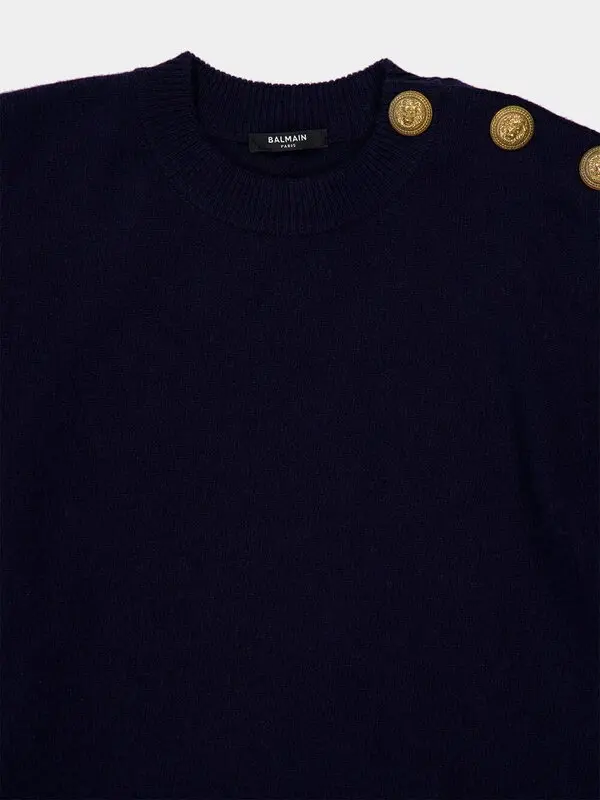 Balmain Knit Jumper - Blue