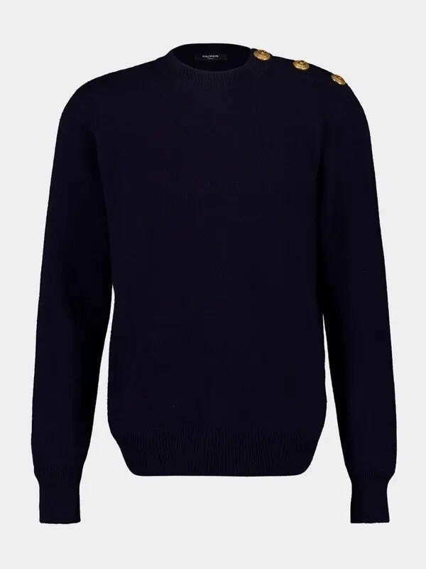 Balmain Knit Jumper - Blue