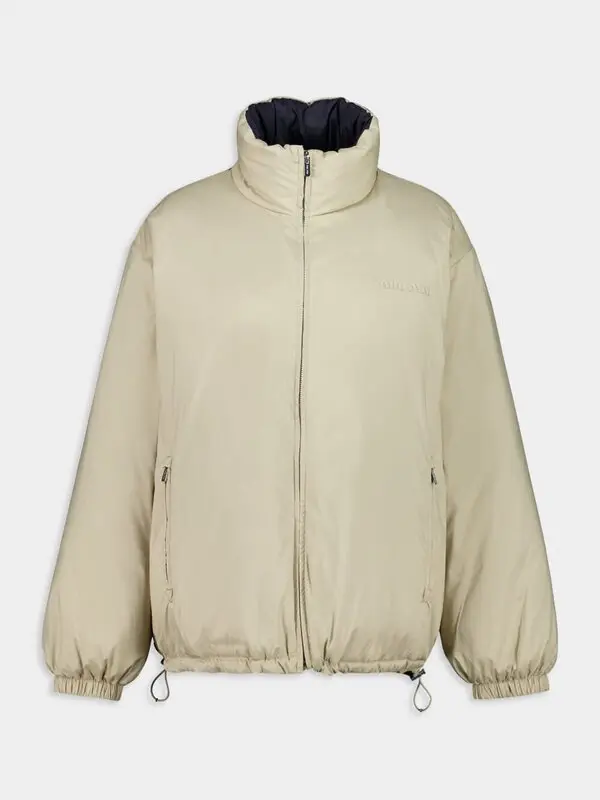 Miu Miu Reversible Technical Down Jacket - Blue