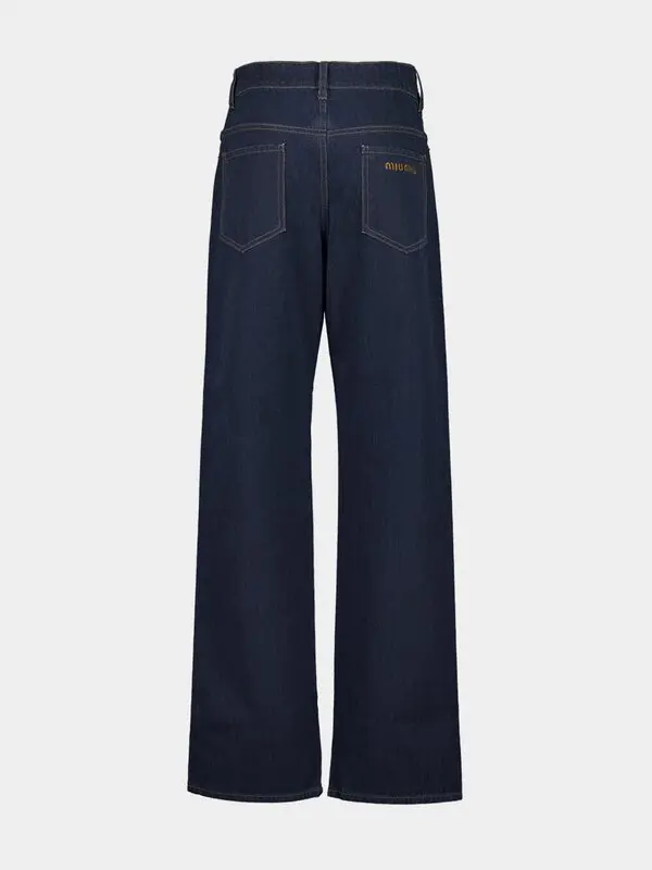 Miu Miu Wide-leg Denim Jeans - Blue