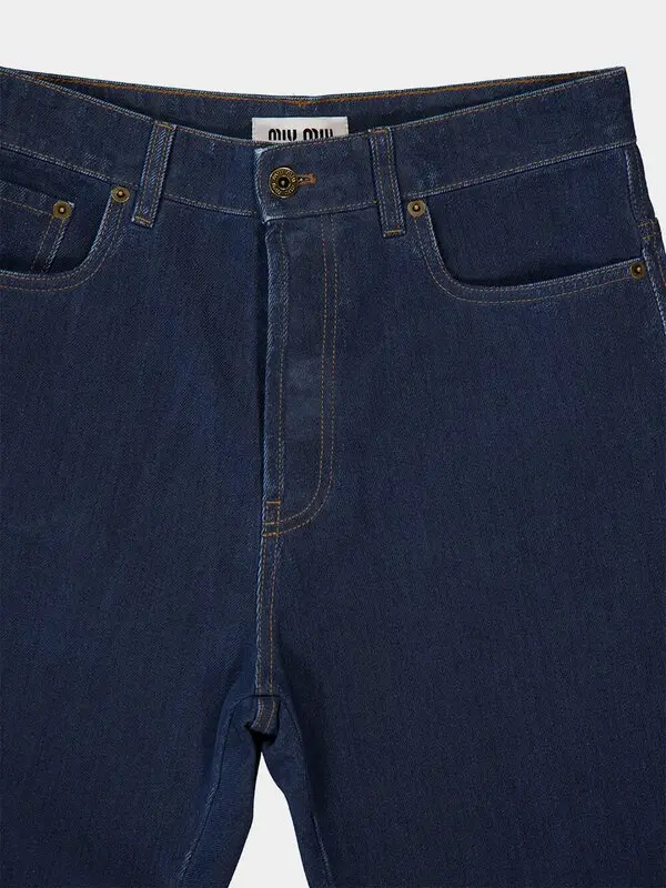 Miu Miu Wide-leg Denim Jeans - Blue