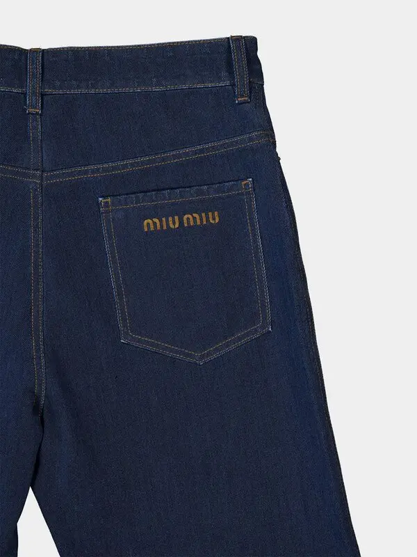 Miu Miu Wide-leg Denim Jeans - Blue
