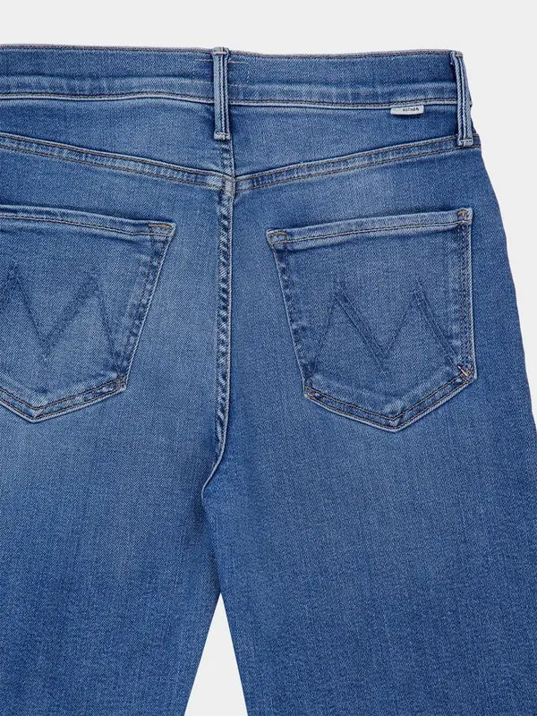 MOTHER The Kick It High-rise Straight Jeans - Blue