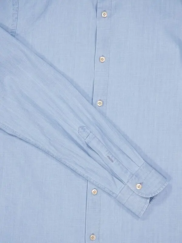 Boglioli Light Regular Fit Cotton Shirt - Blue