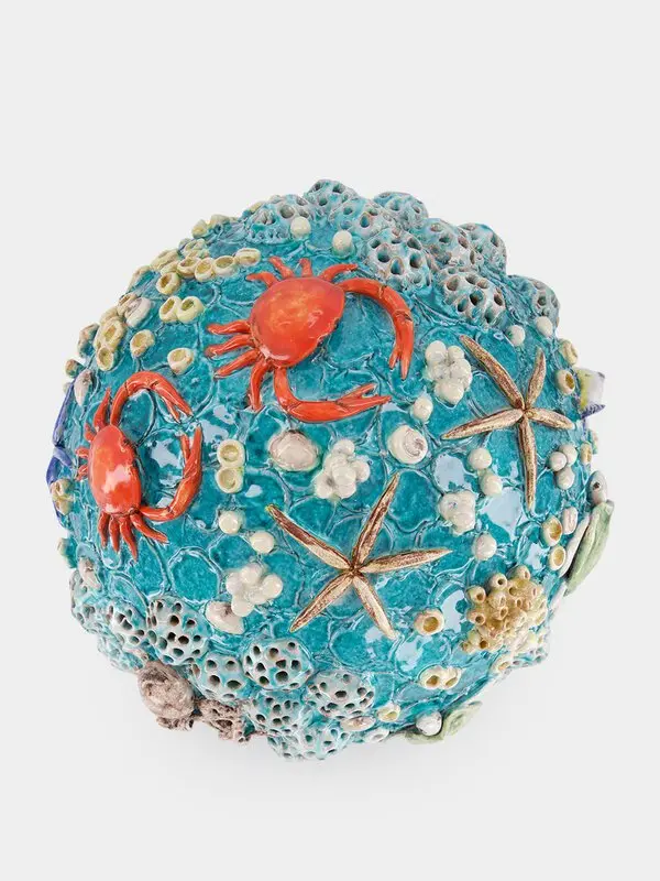 CERAMICA ND DOLFI Decorative Sea Life Ceramic Sphere