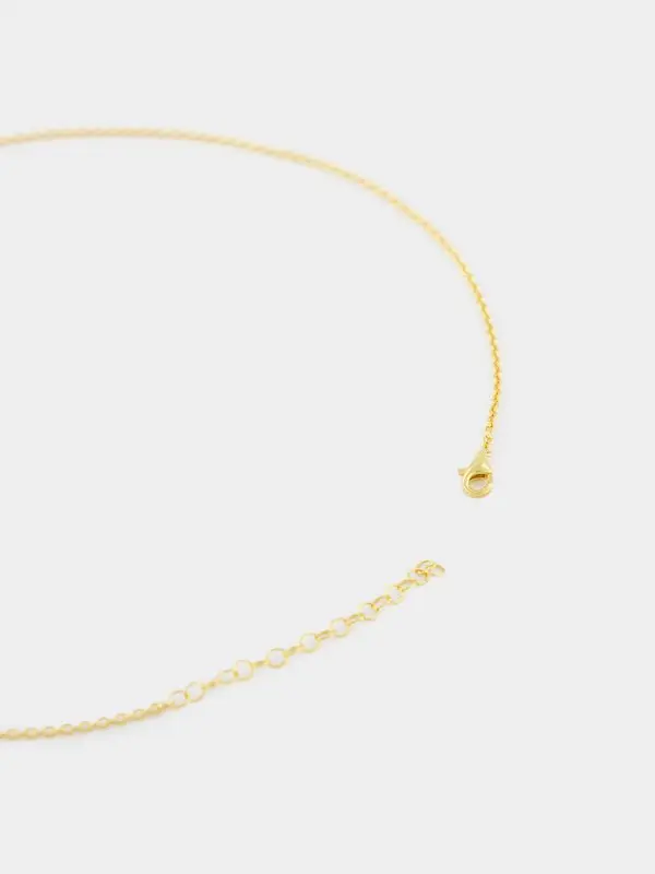 Begum Khan Navy Nazar Mini Necklace - Blue