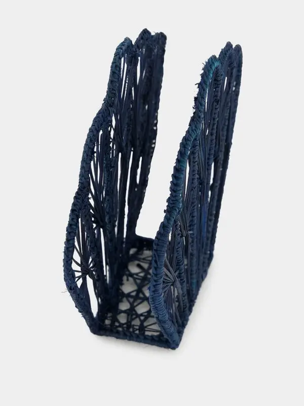 CORO CORA Navy Shell Napkin Holder