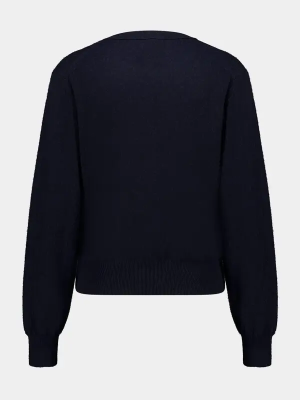 LISA YANG Greer Knitted Cashmere Sweater - Blue