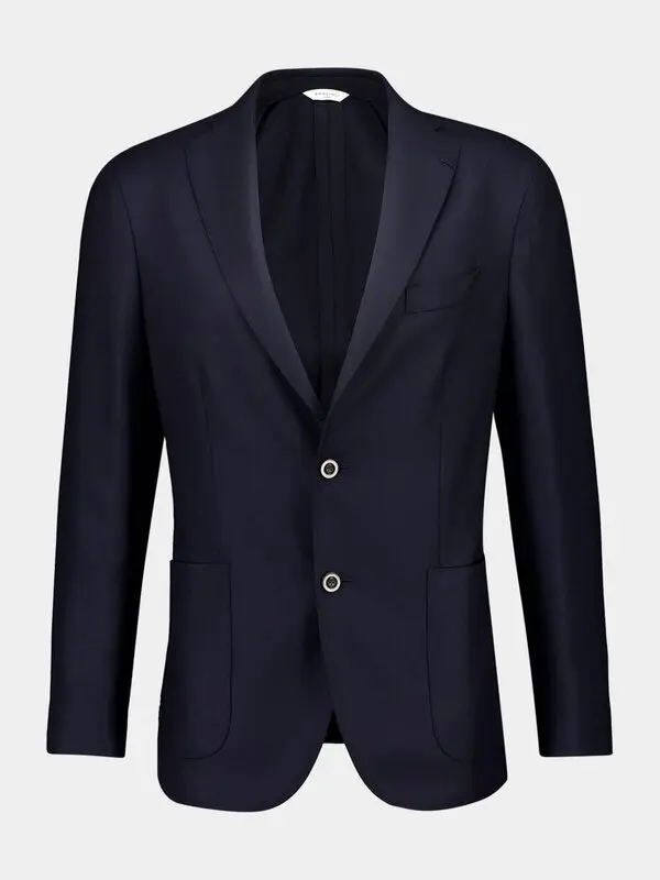 Boglioli Virgin Wool Two-button Blazer - Blue