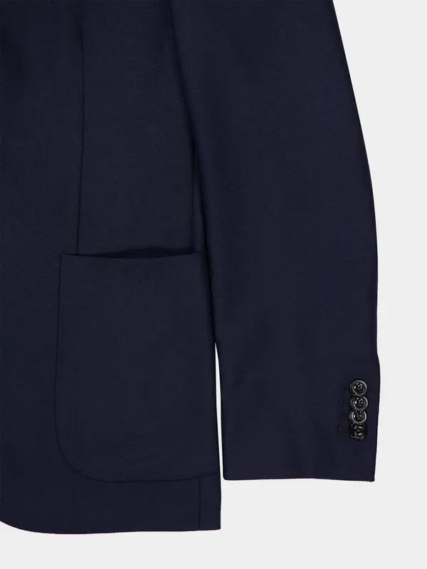 Boglioli Virgin Wool Two-button Blazer - Blue