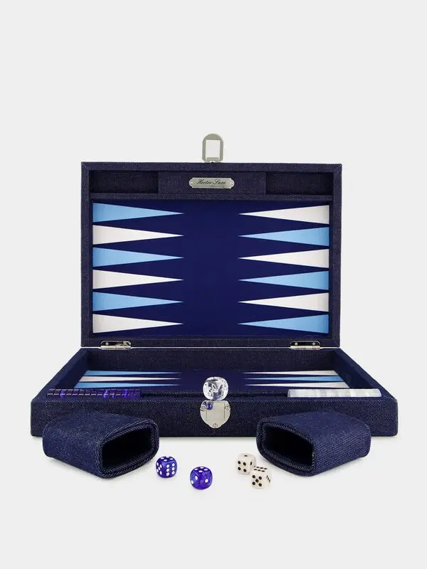 HECTOR SAXE PARIS Backgammon Medium - Blue