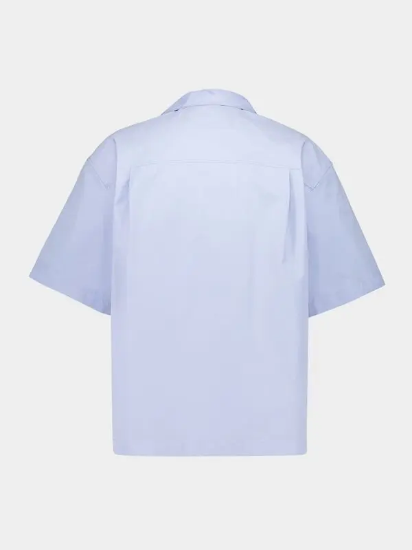 Gucci Light Cotton Poplin Shirt With Embroidery