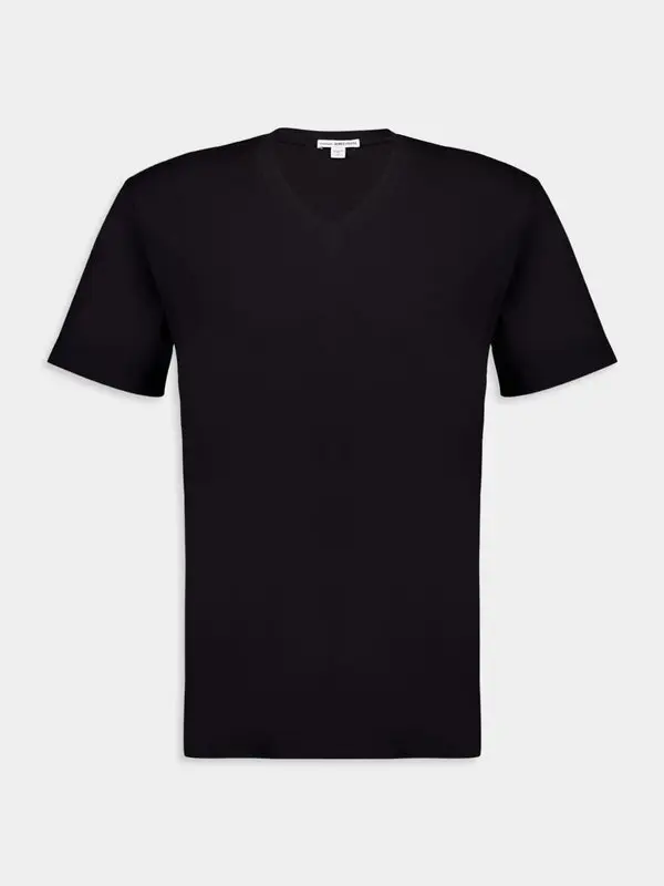 JAMES PERSE Classic V-neck T-shirt - Black
