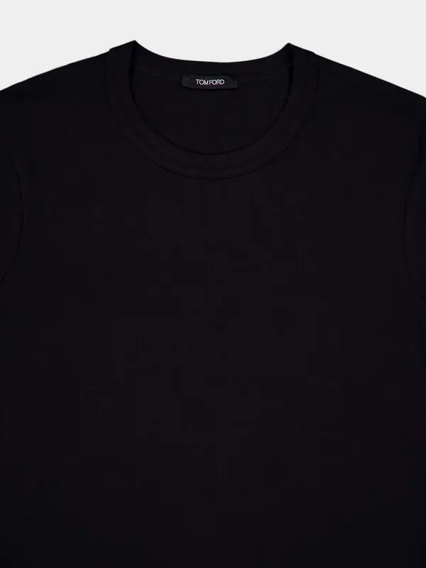 TOM FORD Cotton Crewneck T-shirt - Black