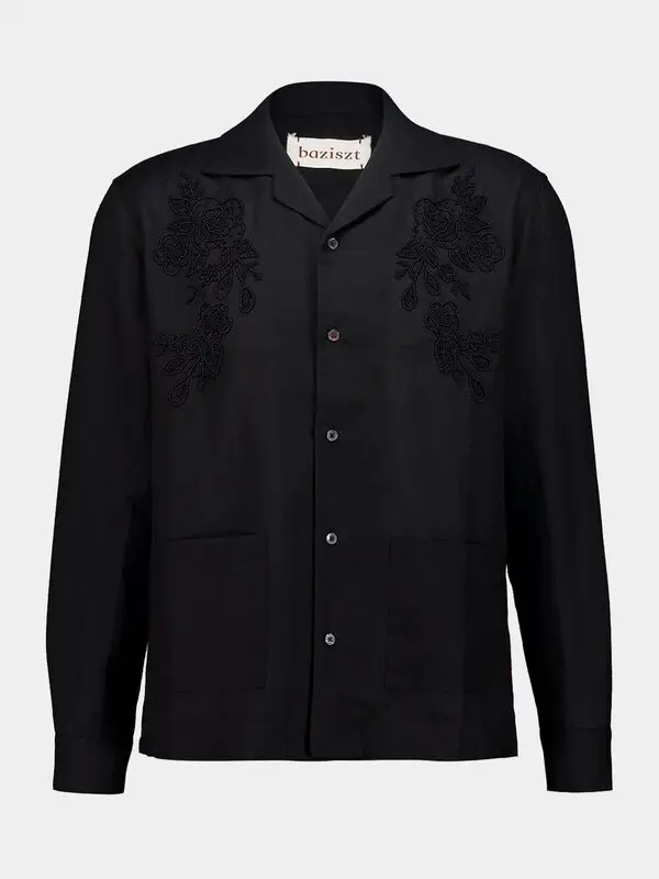 BAZISZT Dark Celeste Shirt - Black