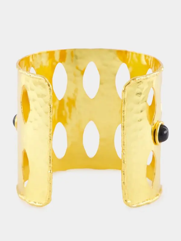 Sylvia Toledano Cuff With Onyx Detailing