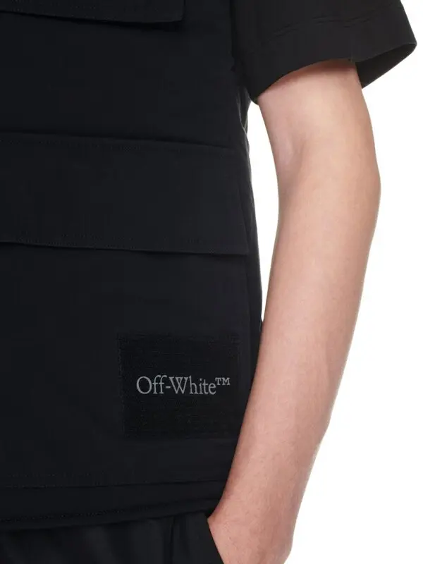 Off-White Utility Wave Tag Padded Vest