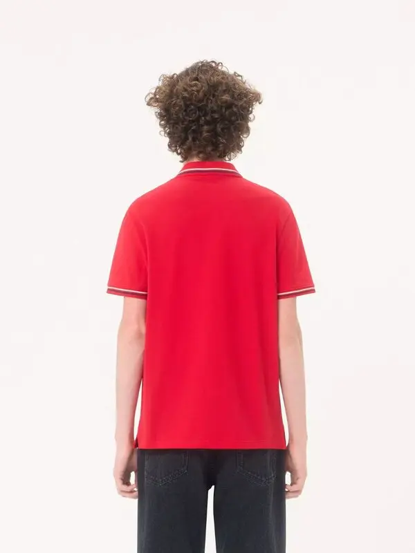 Valentino Garavani Piqué Polo With Vlogo Patch