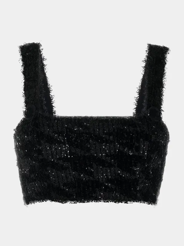 Balmain Tweed Crop Top