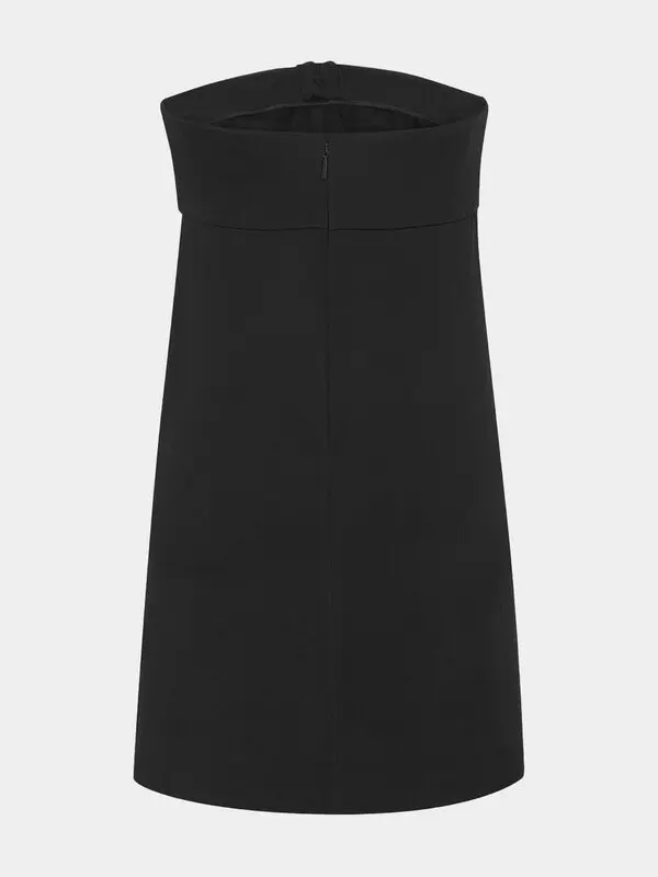 Saint Laurent Bustier Crepe Satin Mini Dress