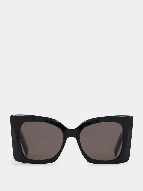 Saint Laurent Oversized Cat-eye Sunglasses - Black