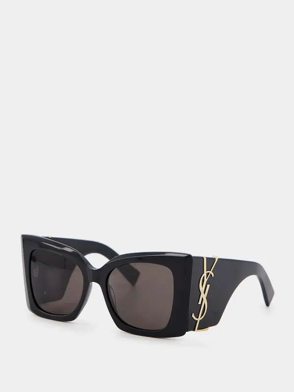 Saint Laurent Oversized Cat-eye Sunglasses - Black